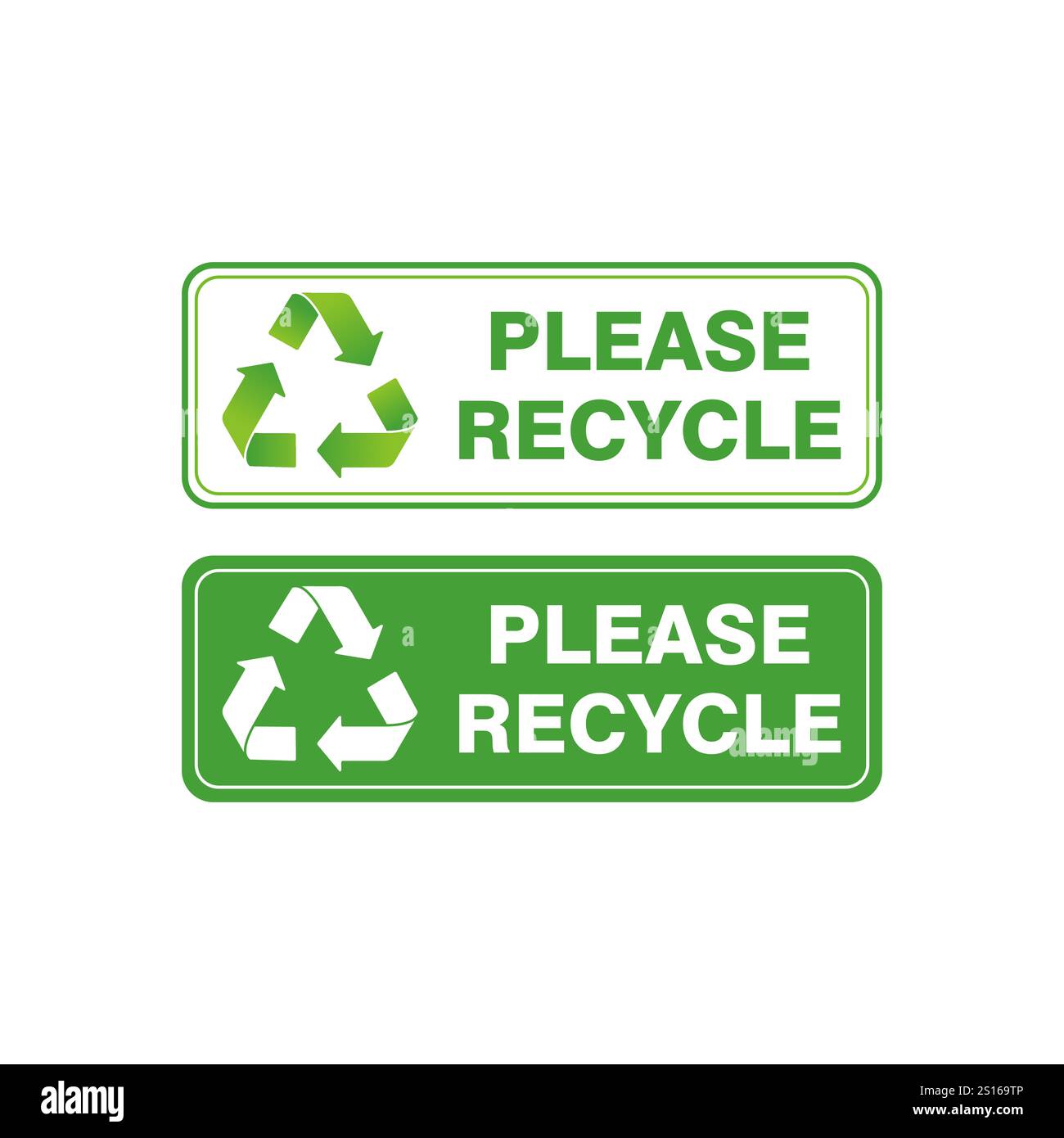Please Recycle Sign Illustration Vector Stock Vector Image & Art - Alamy