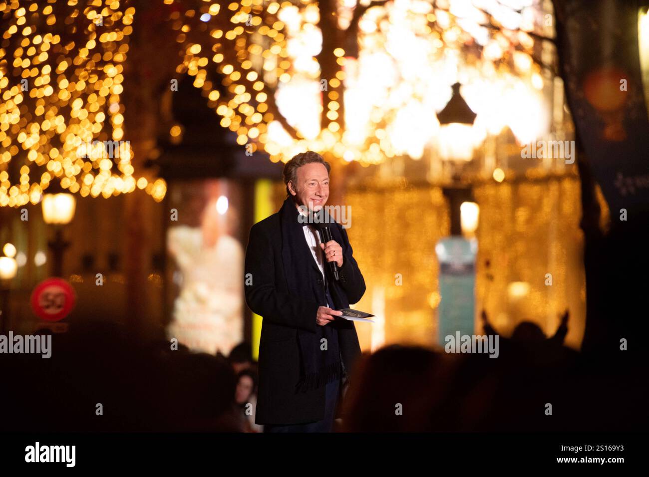 Paris, France. 01st Jan, 2025. Stephane Bern during the concert for the ...