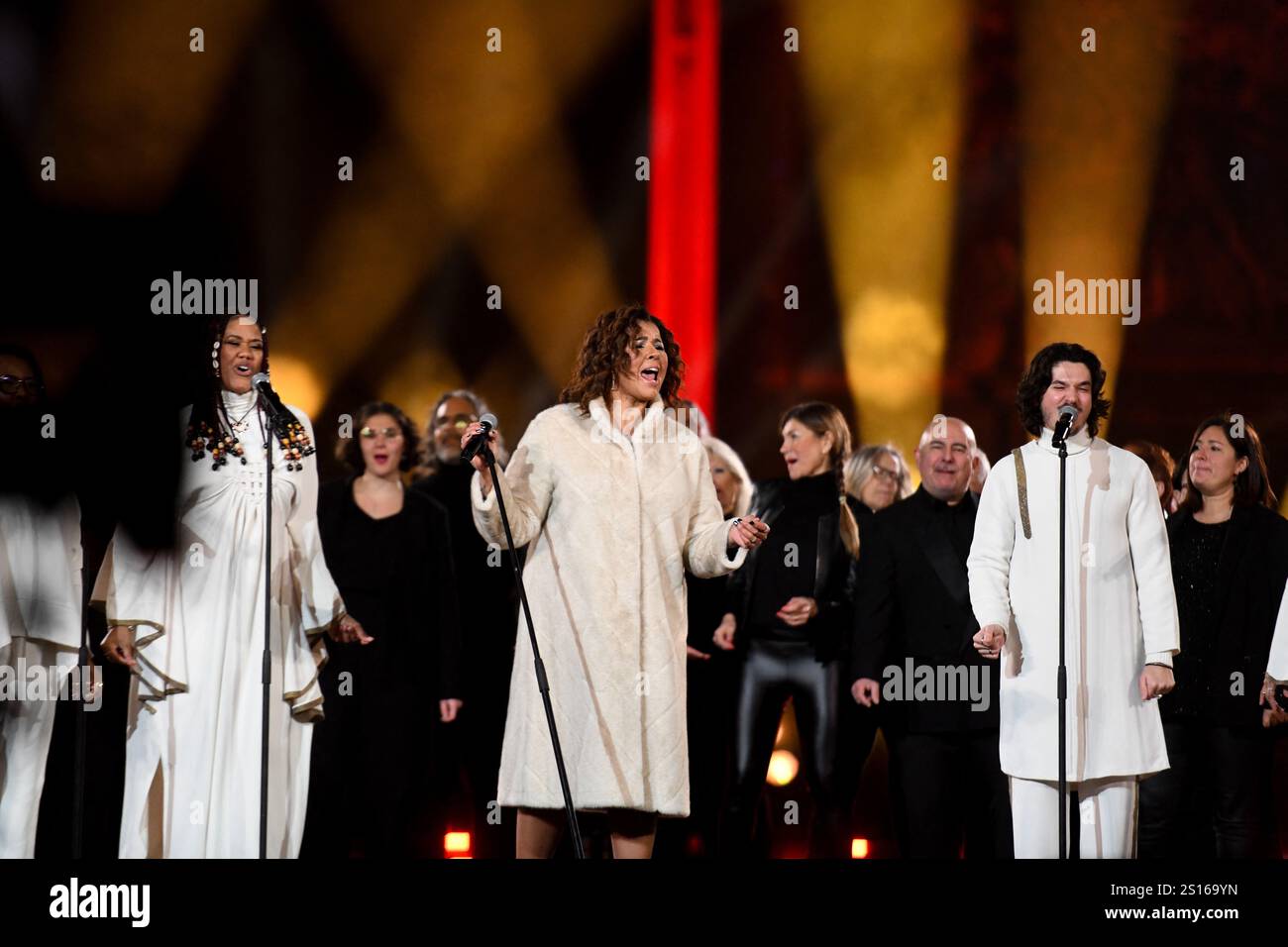 Chimene Badi during the concert for the 2025 New Year celebrations on ...