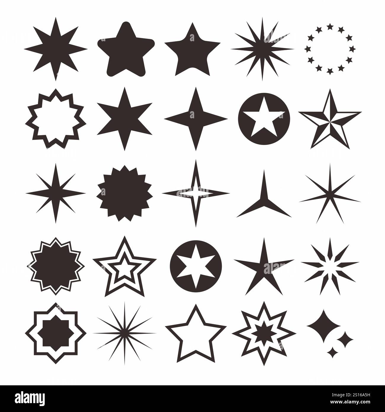 Cosmos icons set simple Cut Out Stock Images & Pictures - Alamy