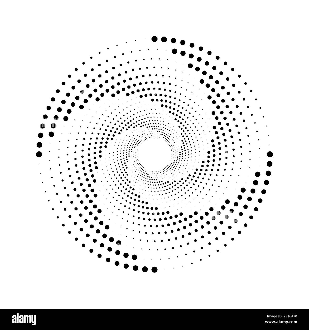 Abstract background vortex dots Cut Out Stock Images & Pictures - Alamy