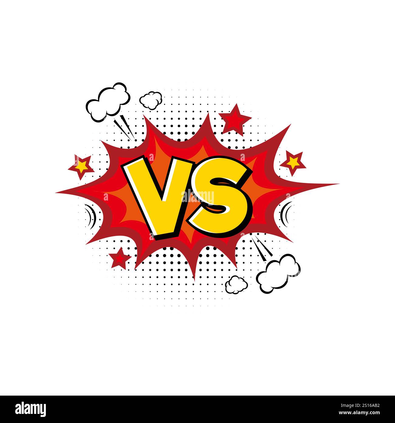 vs text in comic style, versus symbol vector Stock Vector Image & Art ...