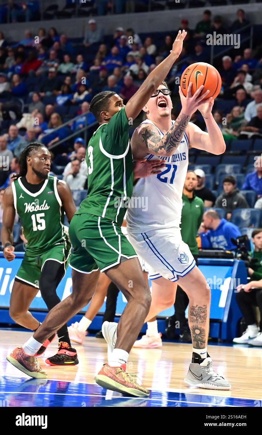 ST. LOUIS, MO - DECEMBER 28: Saint Louis center Robbie Avila (21 ...