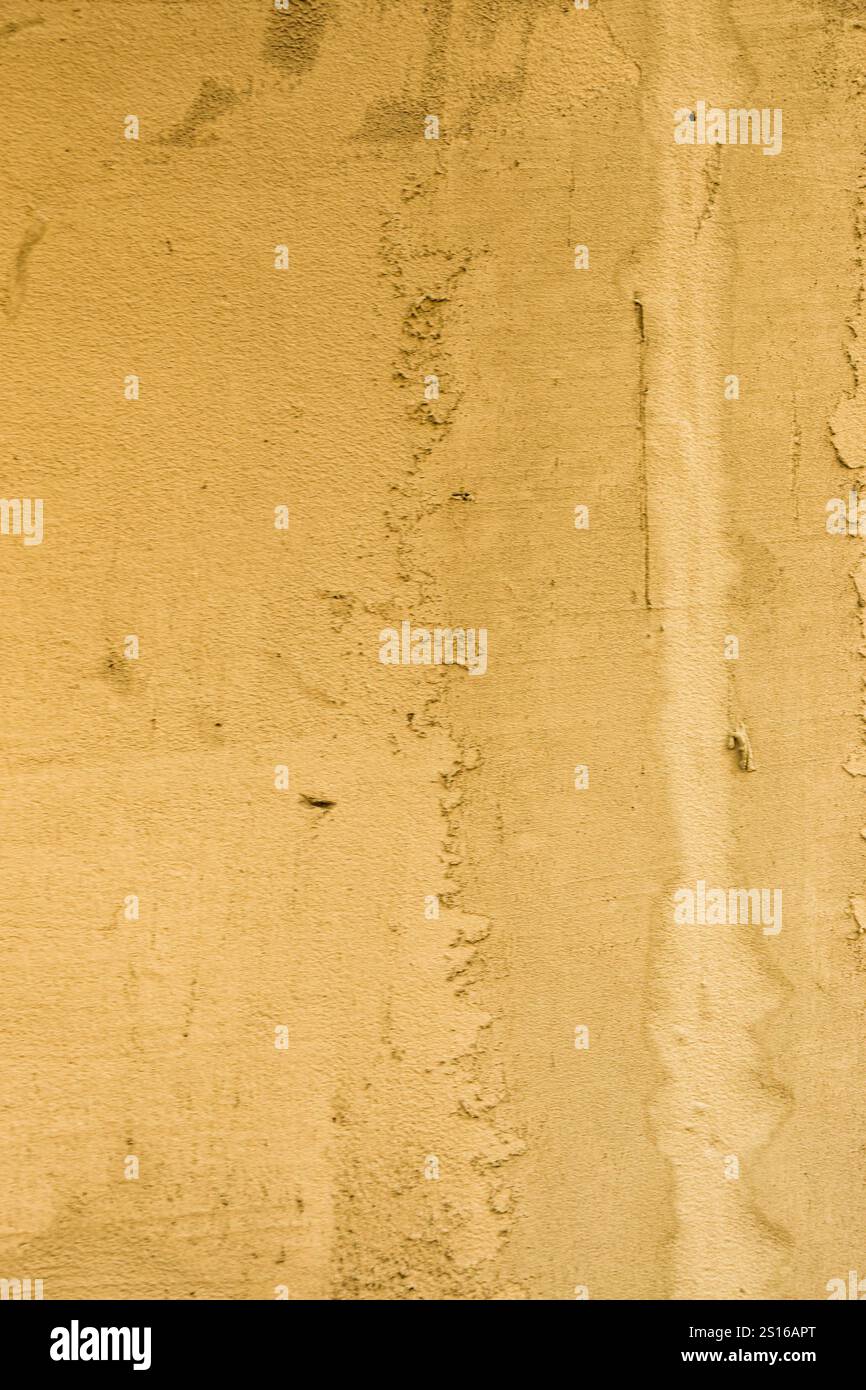 Vertical photo of damaged brown plaster Stock Photo - Alamy