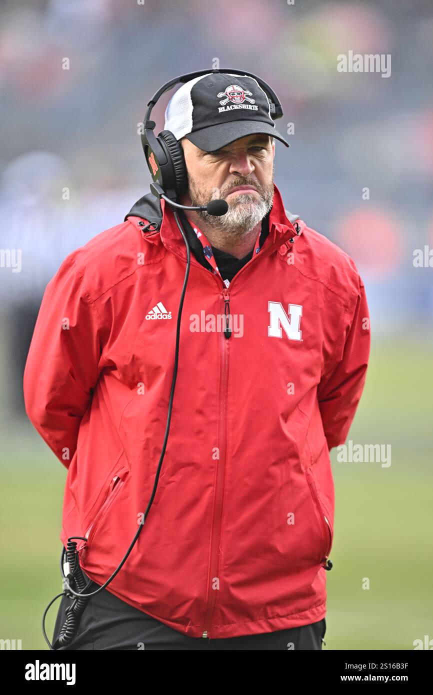 BRONX, NY - DECEMBER 28: Nebraska Cornhuskers defensive coordinator ...
