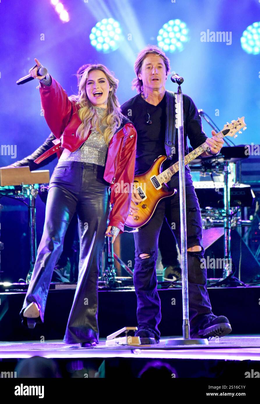 Tn. 31st Dec, 2024. Alana Springsteen, Keith Urban at a public ...