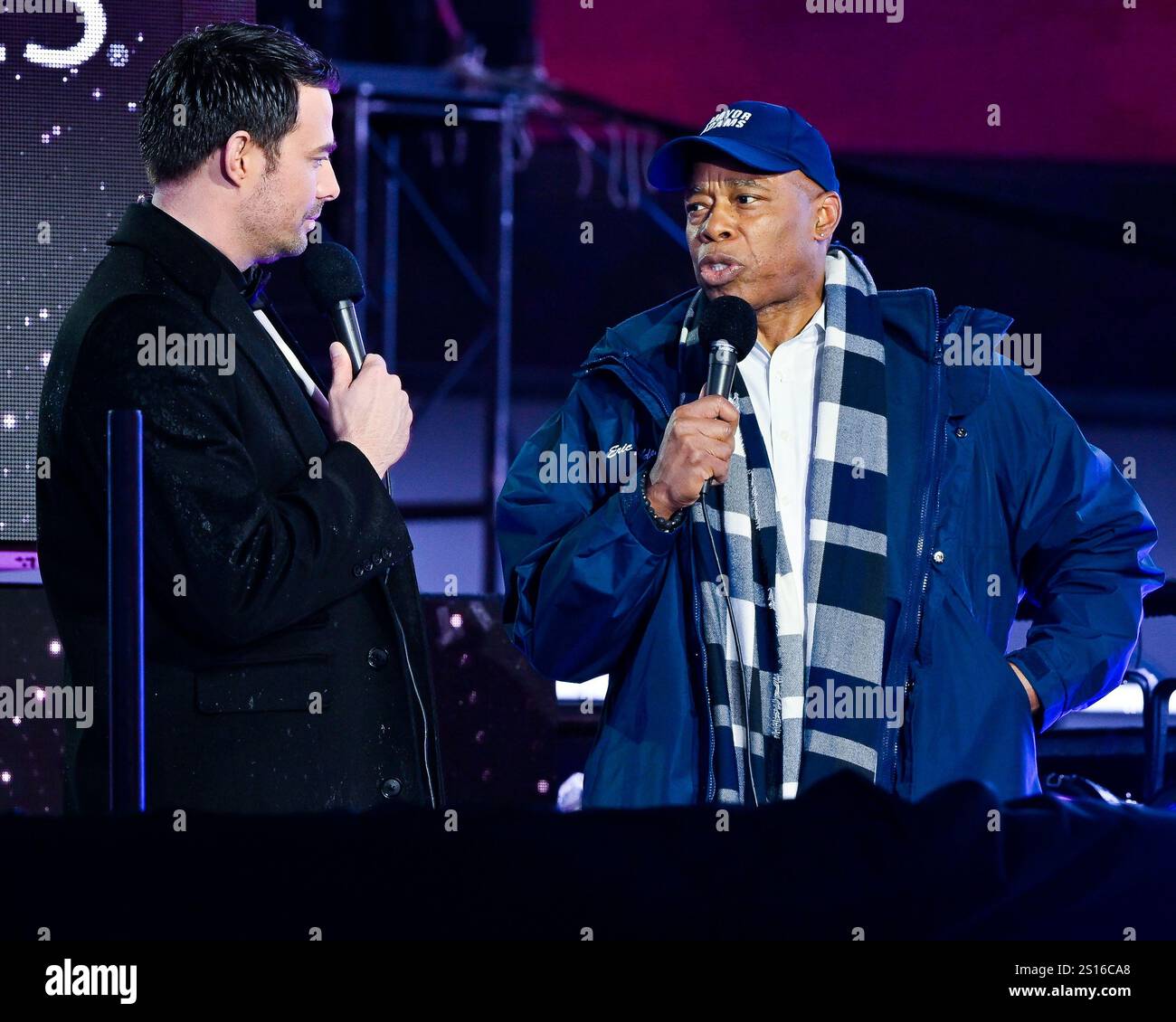 New York, USA. 01st Jan, 2025. Jonathan Hessell interviews New York ...