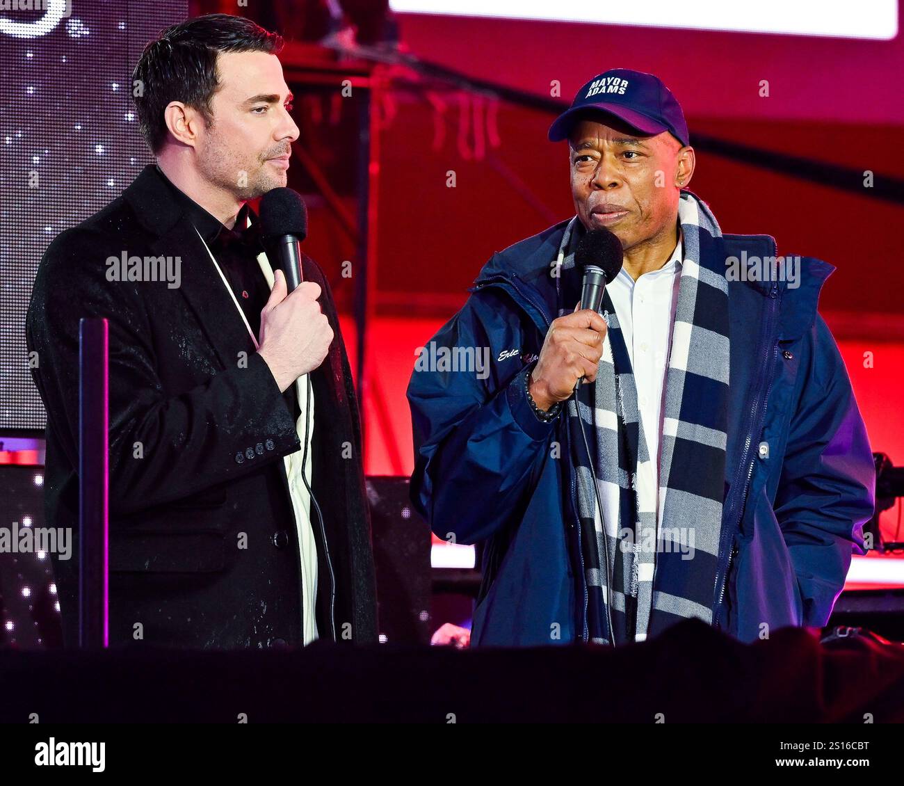 New York, USA. 01st Jan, 2025. Jonathan Hessell interviews New York ...