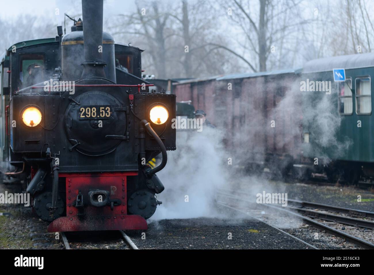 gruenburg, austria, 31 dec 2024, vintage train steyrtalbahn powered by ...