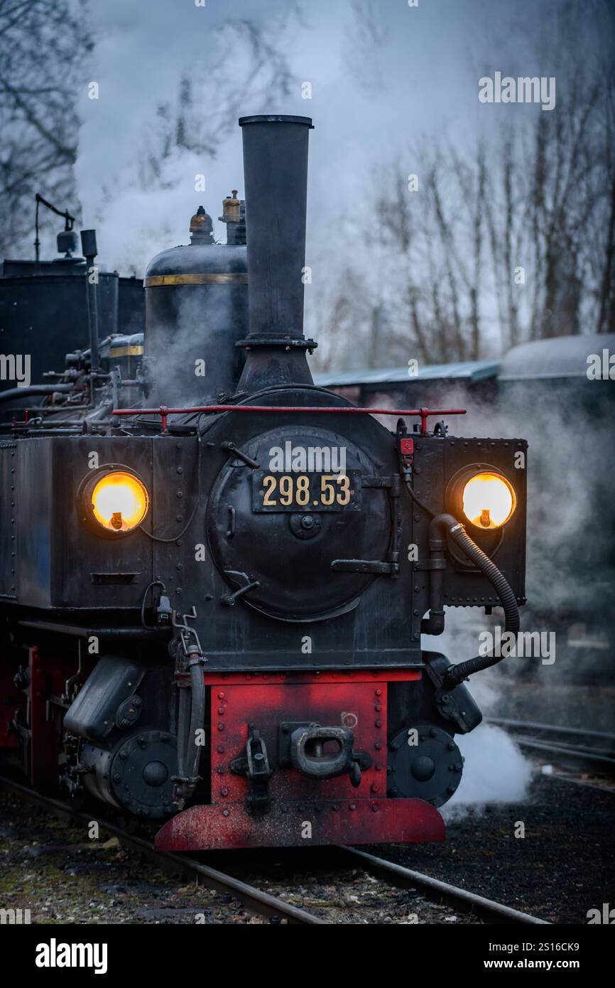 gruenburg, austria, 31 dec 2024, vintage train steyrtalbahn powered by ...