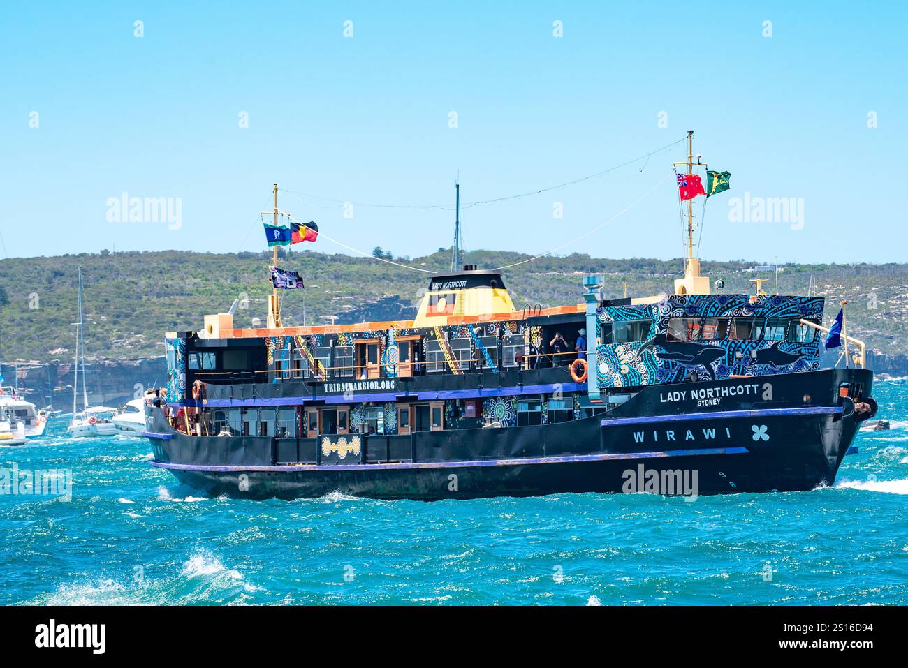 The former double ended Sydney Ferry, Lady Northcott now named Wirawi ...
