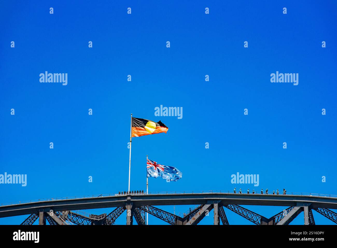 First nations indigenous peoples flag in sydney hi-res stock ...