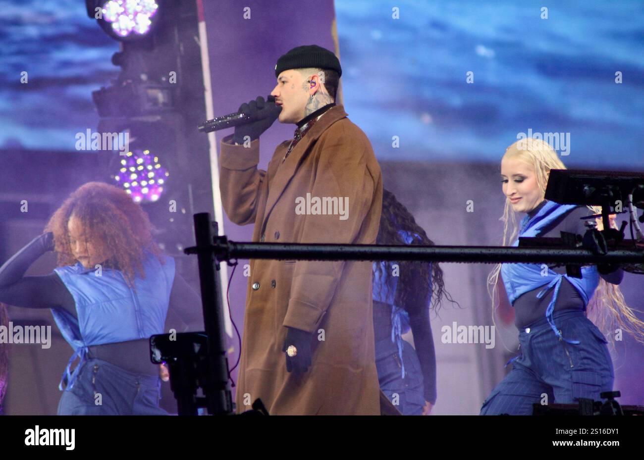 Colombian singer Juan David Loaiza Supulveda, known as Kapo, performs ...