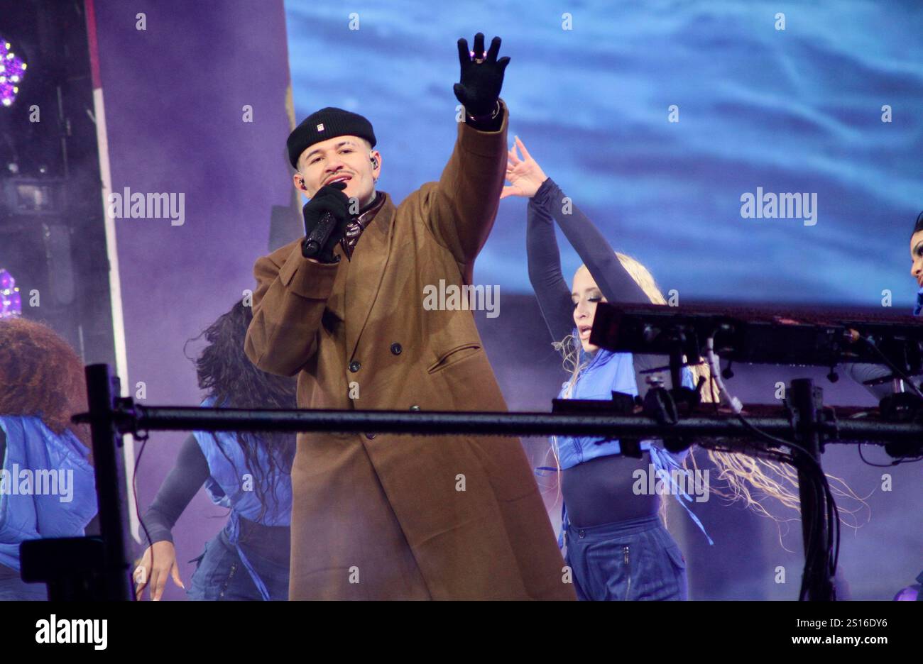 Colombian singer Juan David Loaiza Supulveda, known as Kapo, performs ...