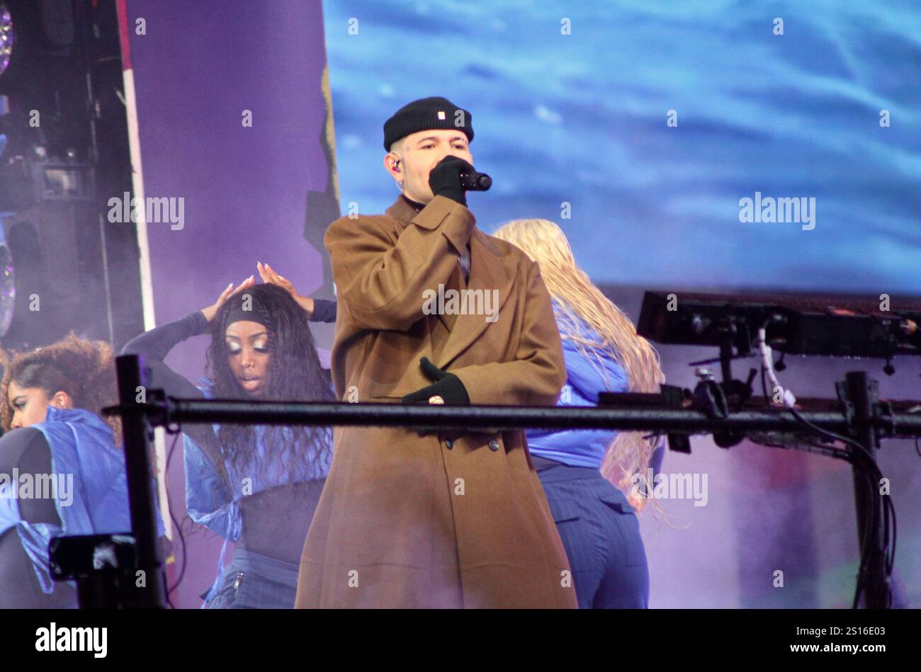 Colombian singer Juan David Loaiza Supulveda, known as Kapo, performs ...