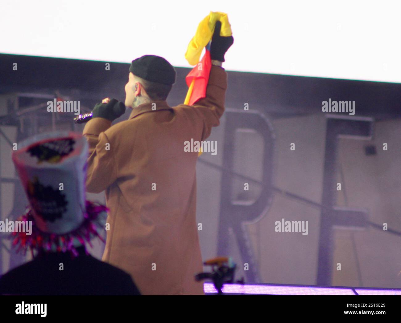 Colombian singer Juan David Loaiza Supulveda, known as Kapo, performs ...