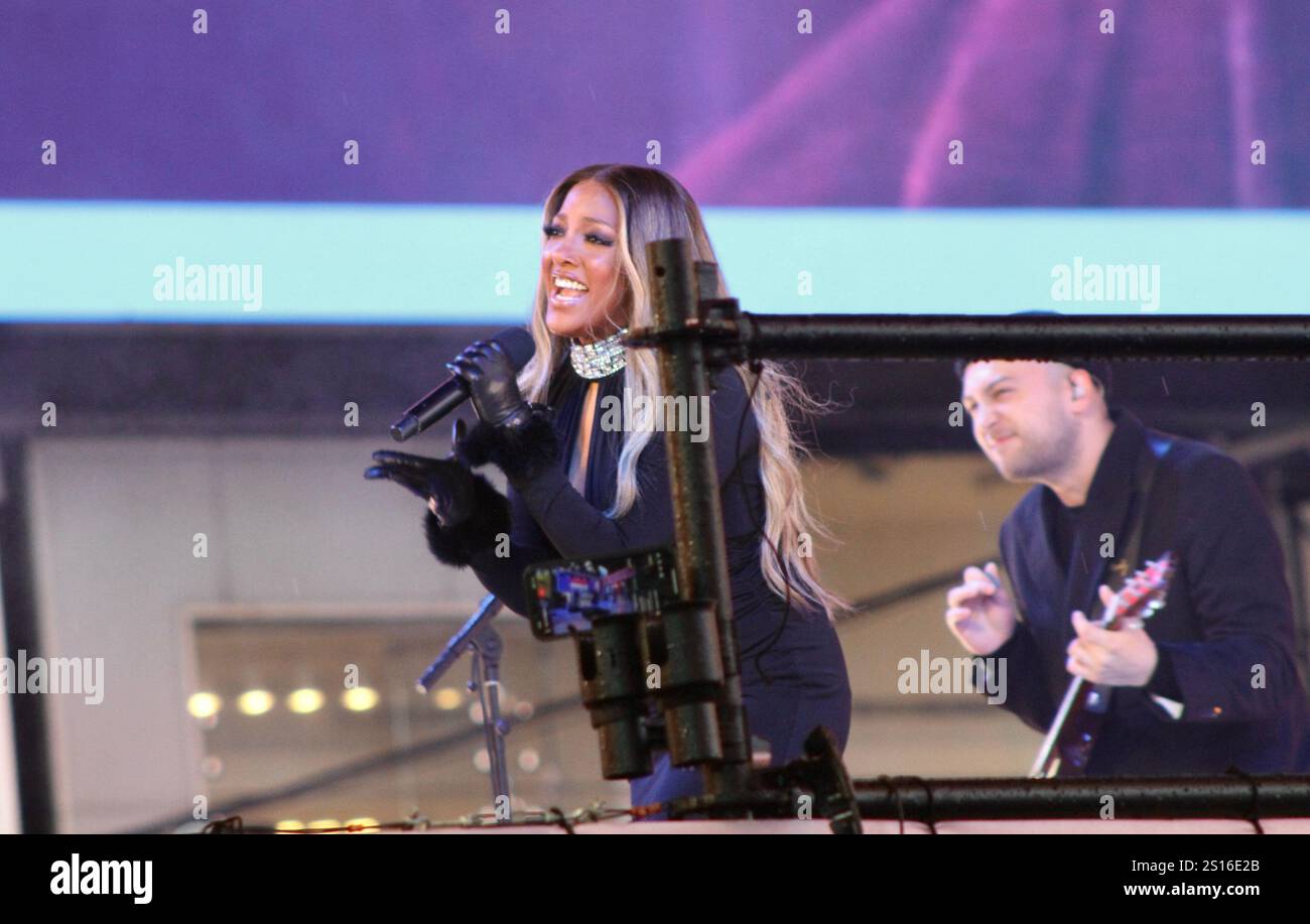 Micky Guyton performs live at the New Year's Eve celebration at Times ...