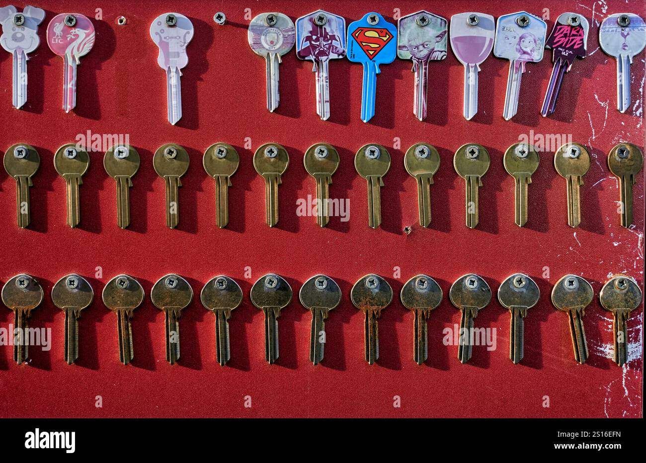 Blank Keys, house keys, Key Blank Stock Photo - Alamy