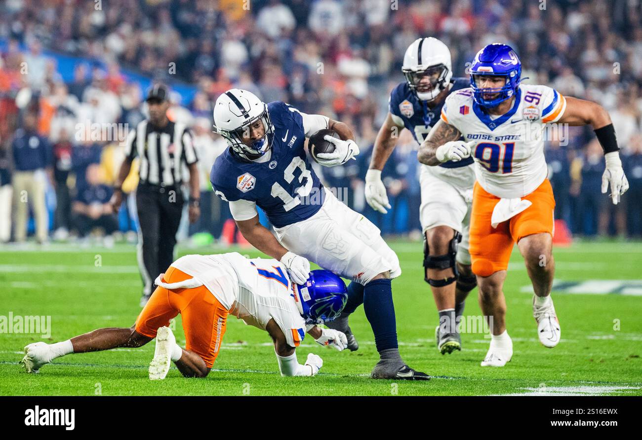 Glendale, Arizona, USA. December 31 2024 Glendale, AZ U.S.A. Penn State running back Kaytron ...