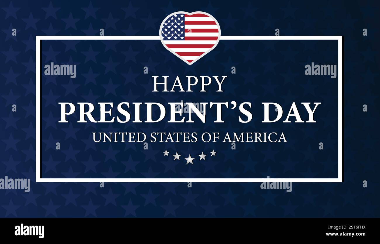 Happy President's Day. United States Of America. Suitable for greeting ...