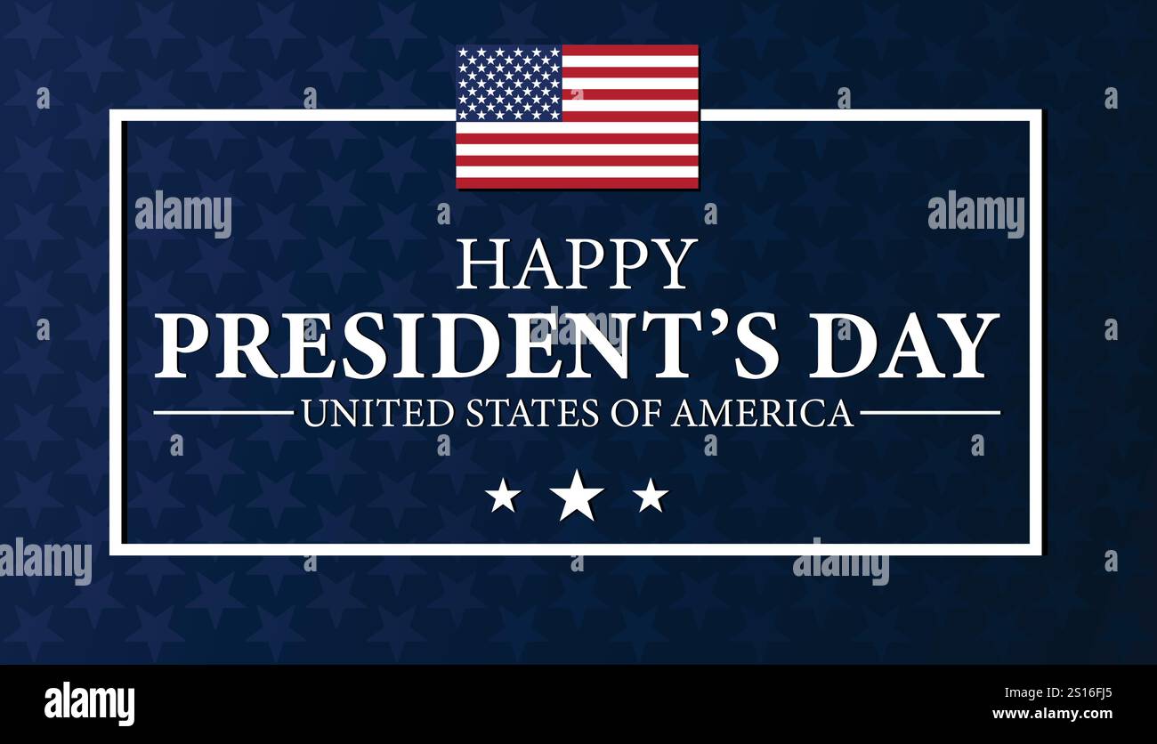 Happy President's Day wallpaper with shapes and typography, banner ...