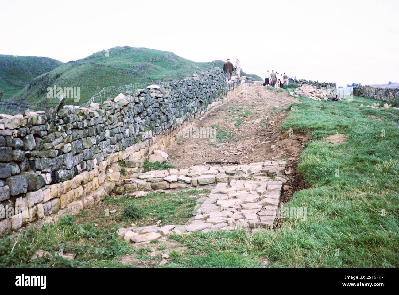 Archaeological society visit to Hadrian's Wall, Northumberland, England ...