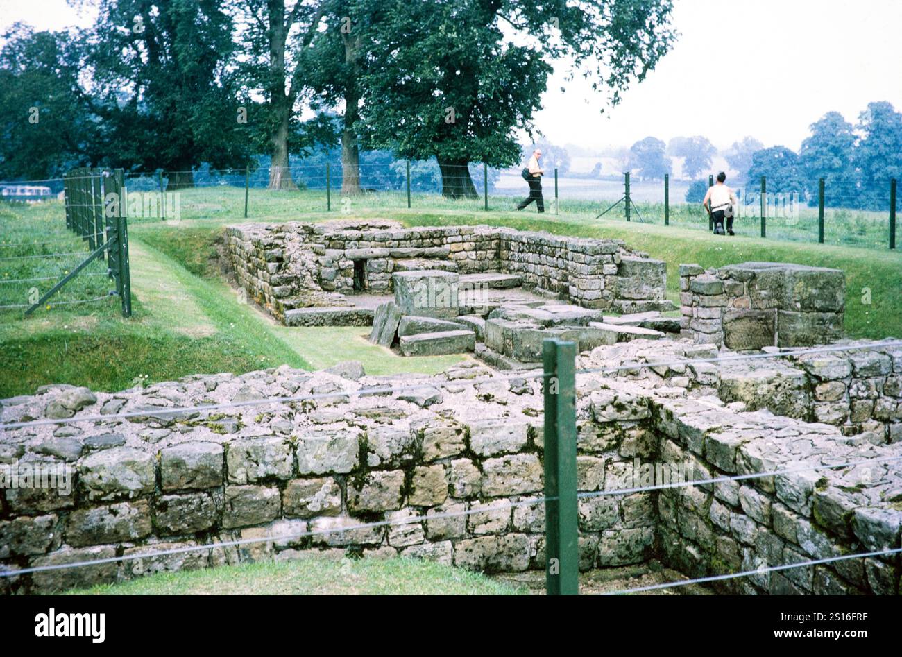 Archaeological society visit to Hadrian's Wall, Northumberland, England ...