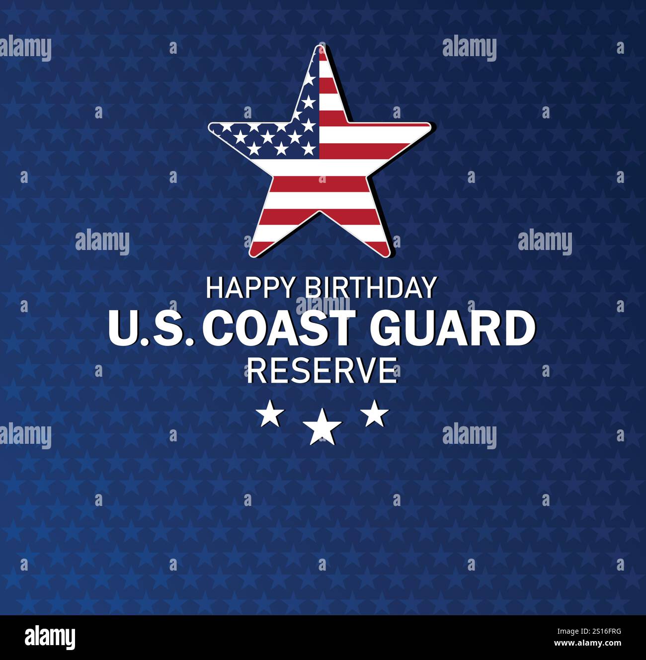 Happy Birthday US Coast Guard Reserve banner for social media post Stock Vector Image & Art - Alamy