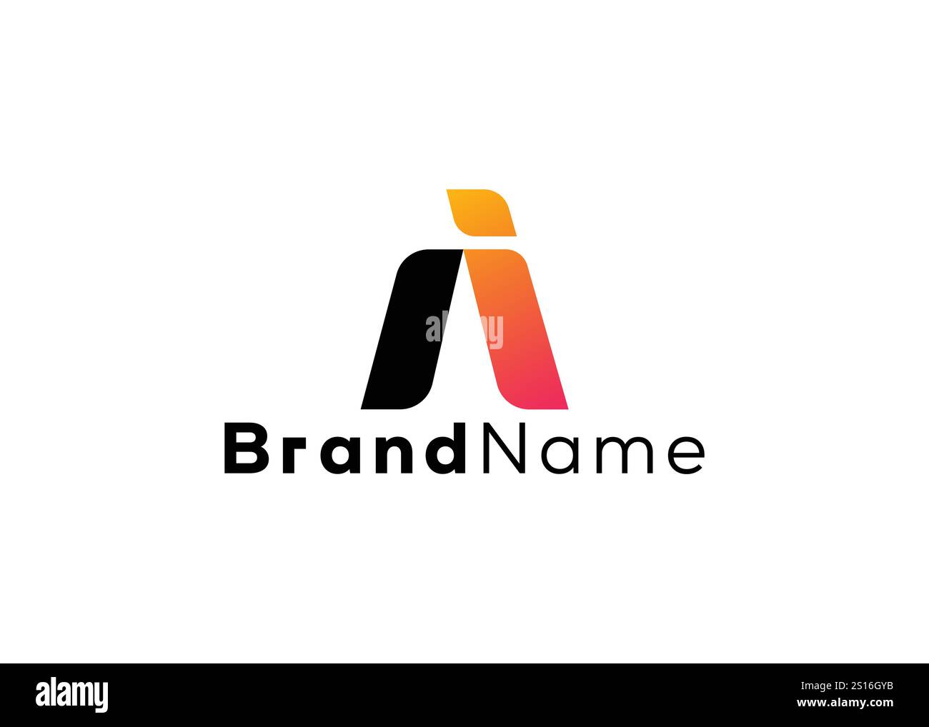 Minimalist and abstract letter A i logo template Stock Vector Image ...