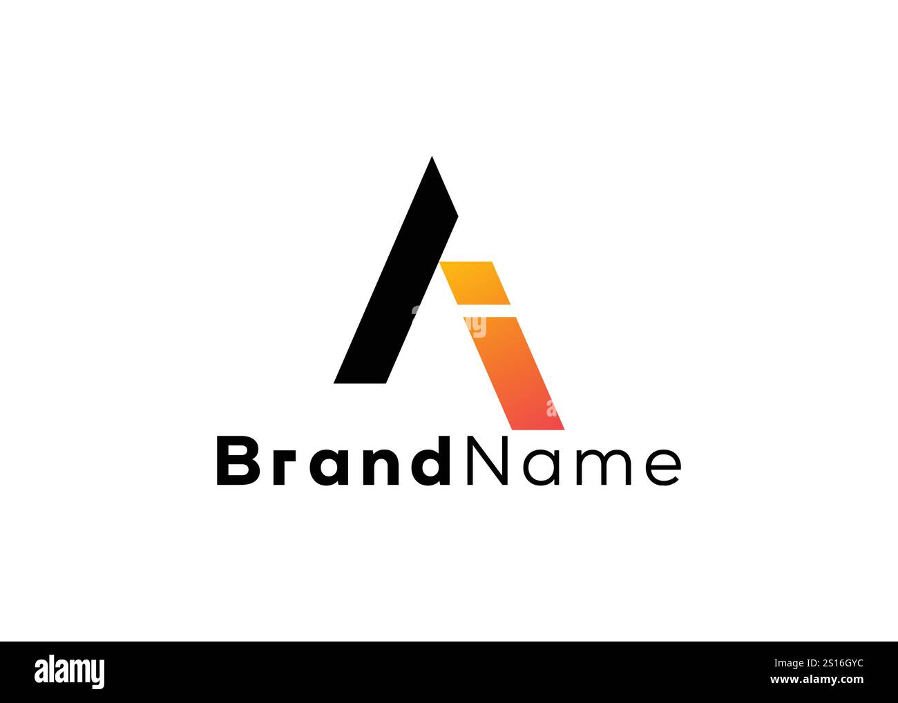 Minimalist and abstract letter A i logo template Stock Vector Image ...