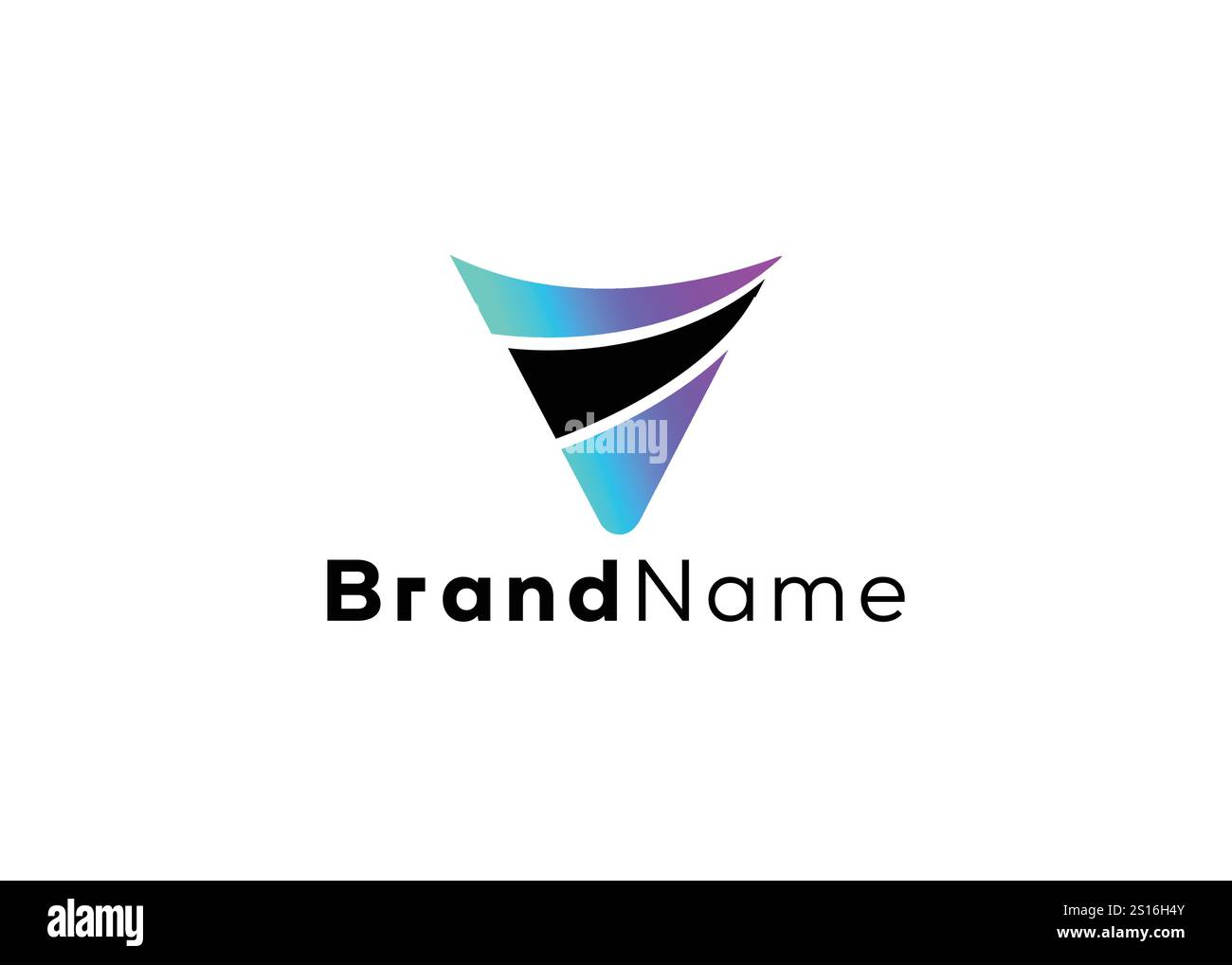 Minimalist and abstract letter V logo template Stock Vector Image & Art ...