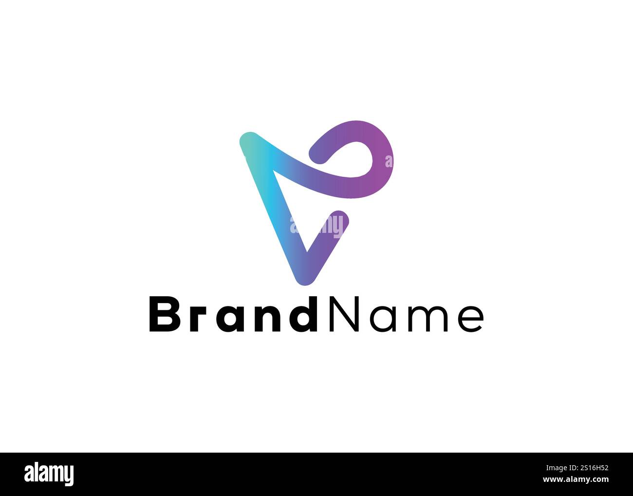 Minimalist and abstract letter V logo template Stock Vector Image & Art ...