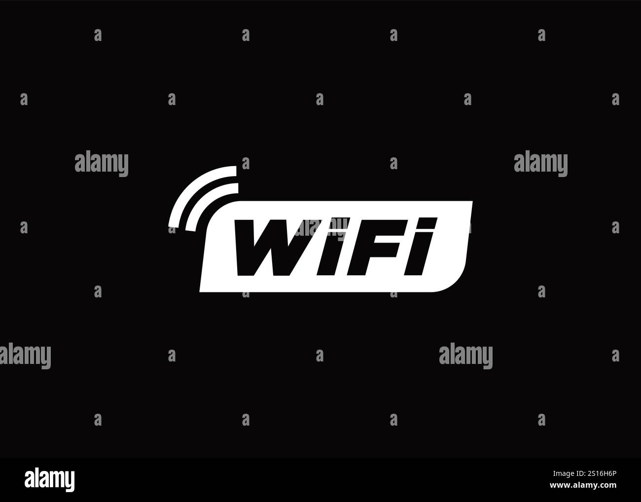 Minimalist and abstract letter Wifi logo template Stock Vector Image ...