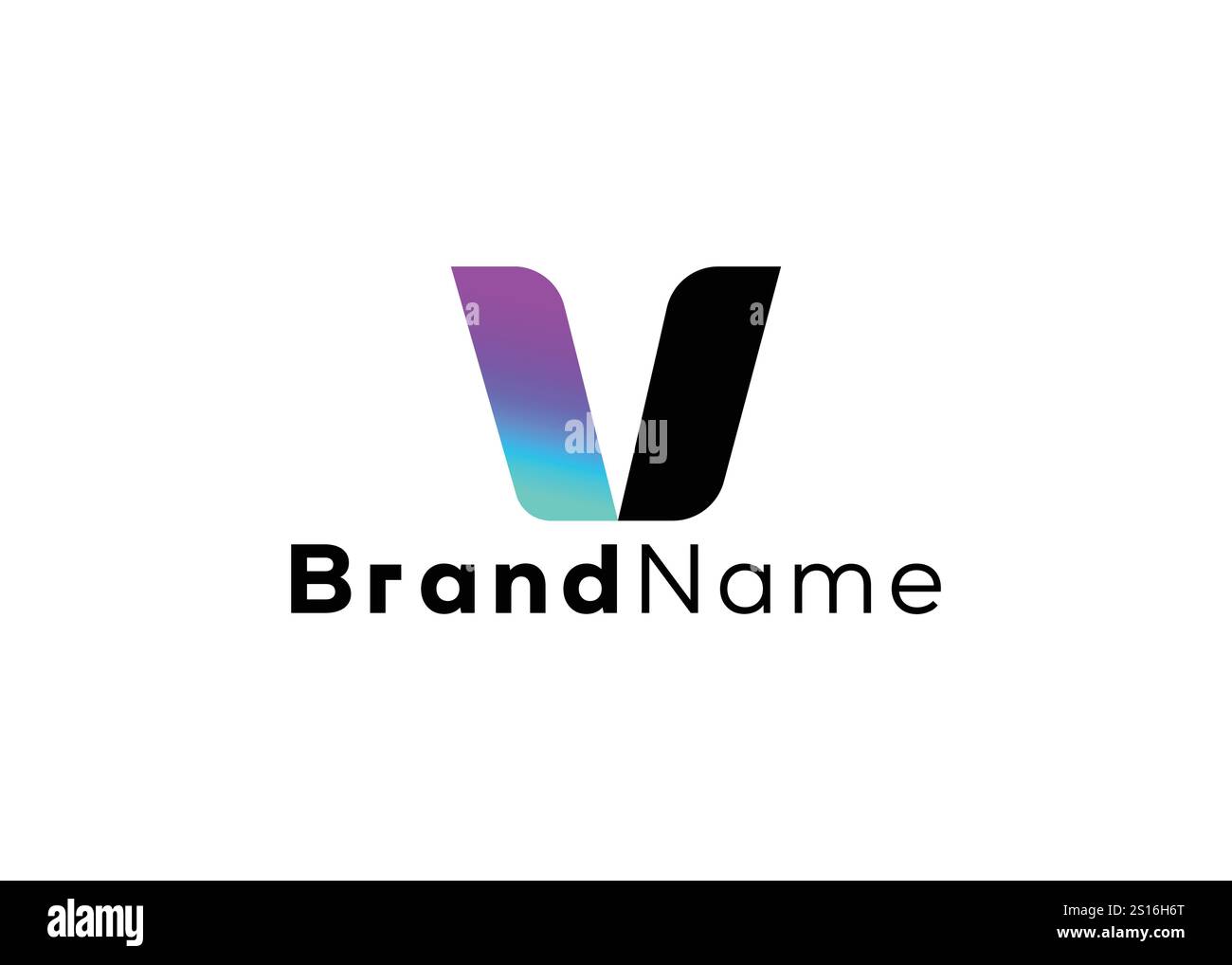 Minimalist and abstract letter V logo template Stock Vector Image & Art ...