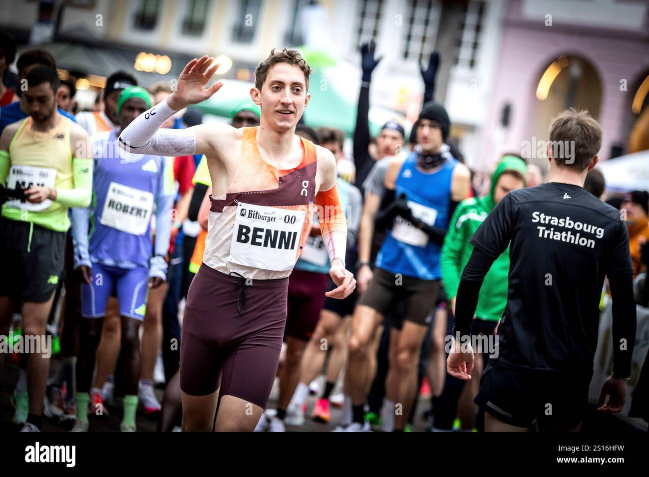 Trier, Deutschland. 31st Dec, 2024. Voller Vorfreude: Benjamin Dern ...
