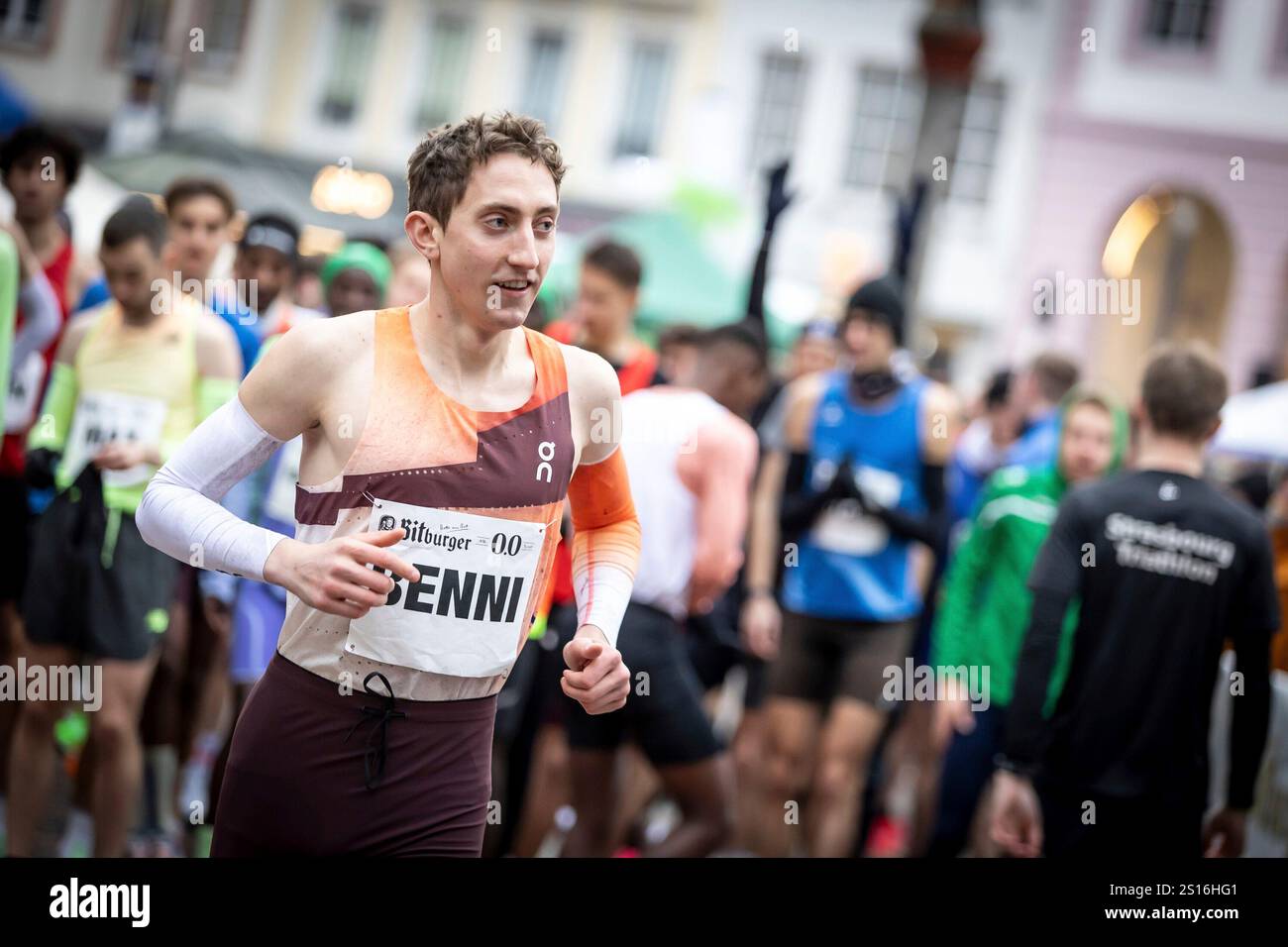 Trier, Deutschland. 31st Dec, 2024. Voller Vorfreude: Benjamin Dern ...