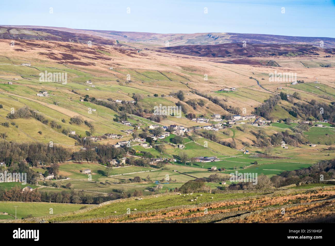 Village of healaugh in swaledale hi-res stock photography and images ...