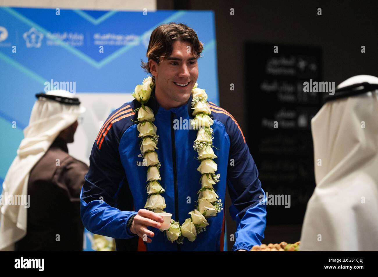 Riyadh, Saudi Arabia. 31st Dec, 2024. Juventus' Dusan Vlahovic arrival ...