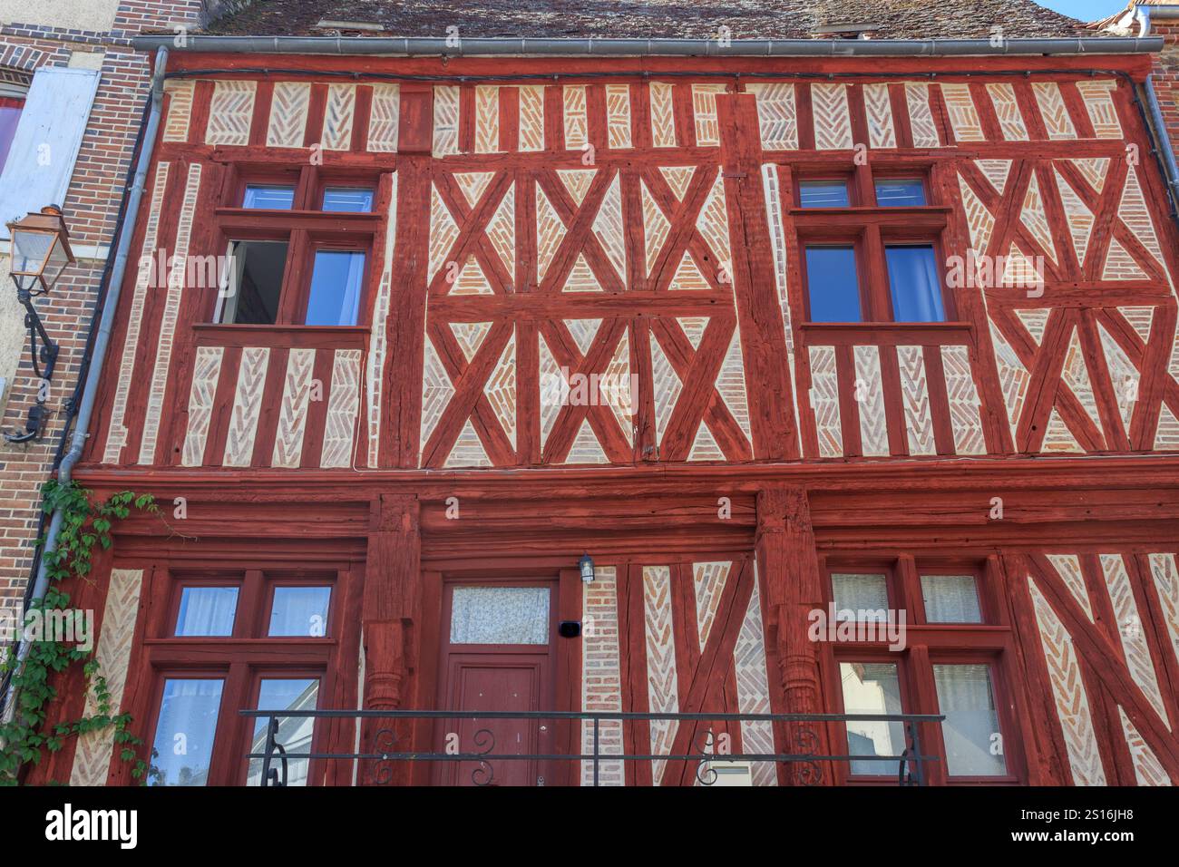 Classic half timber French house Stock Photo - Alamy