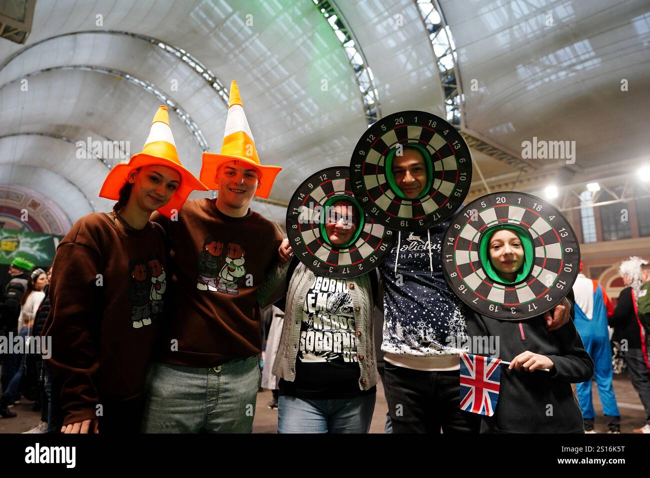 Fans in fancy dress during day fourteen of the Paddy Power World Darts ...