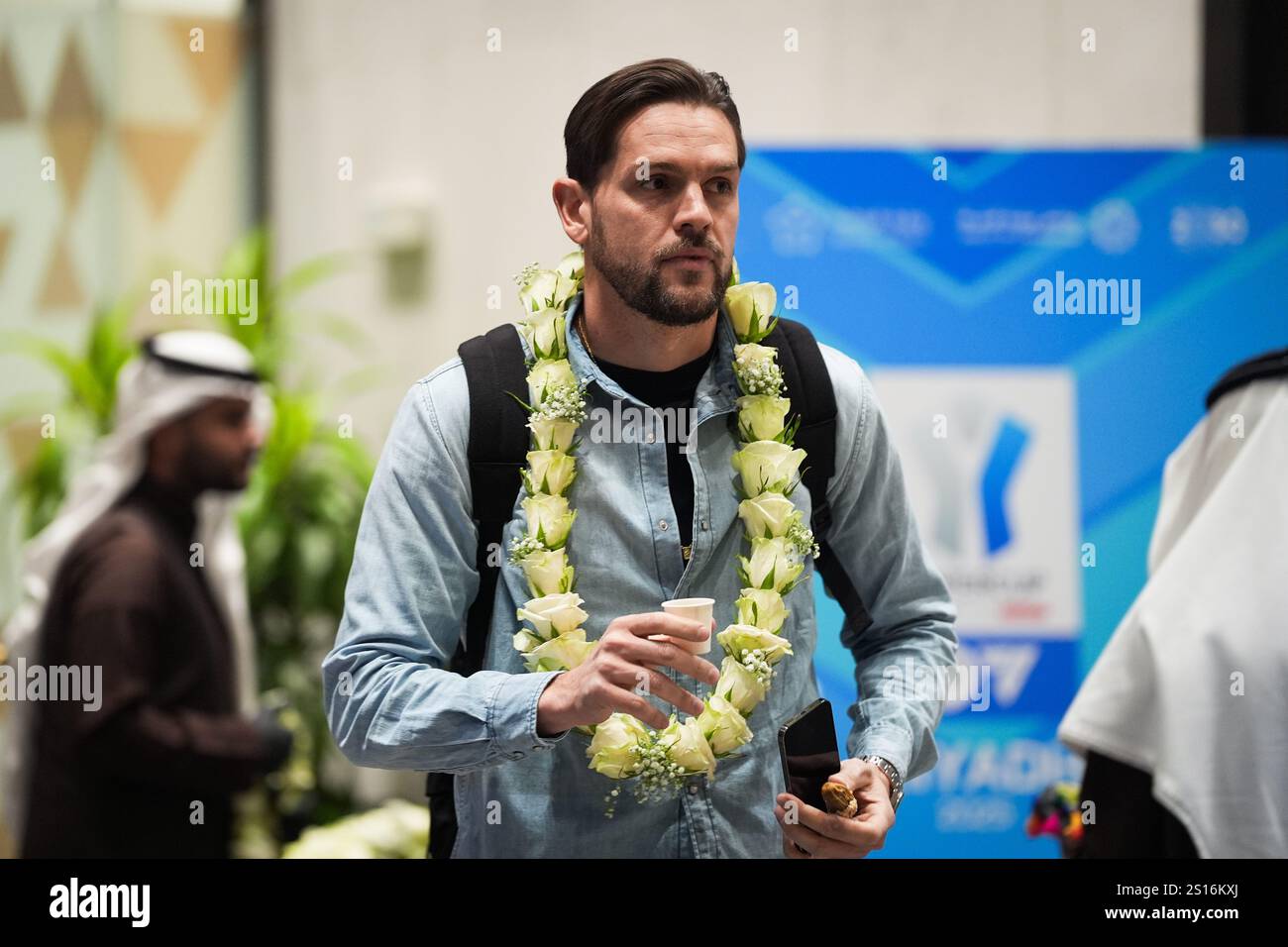 Atalanta's Rafael Toloi arrival at King Khalid International Airport ...