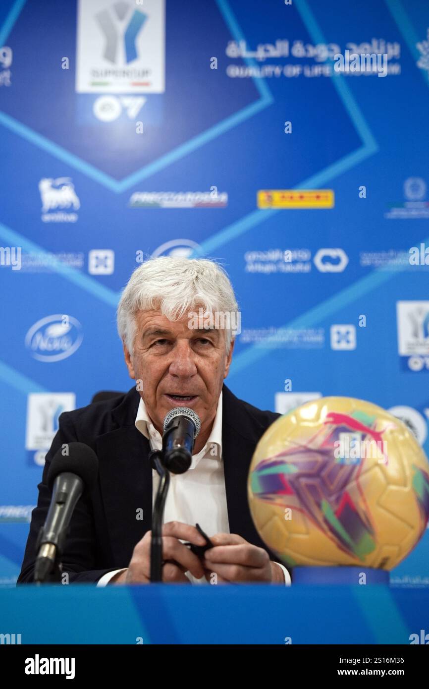 Atalanta's head coach Gian Piero Gasperini during the EA Sports FC ...