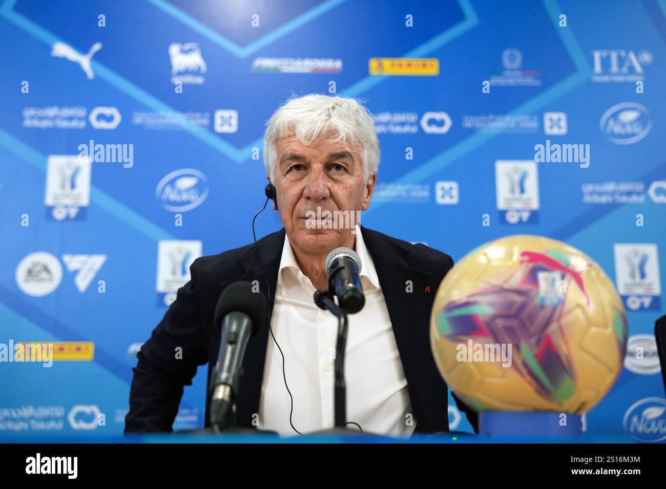 Atalanta's head coach Gian Piero Gasperini during the EA Sports FC ...