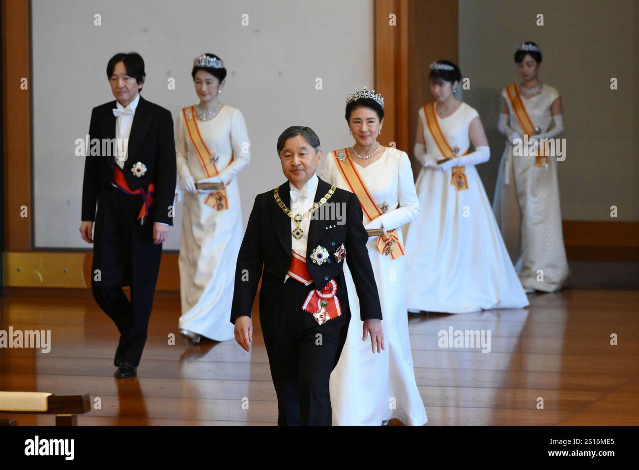 Japan's Emperor Naruhito, Empress Masako and Imperial family members ...