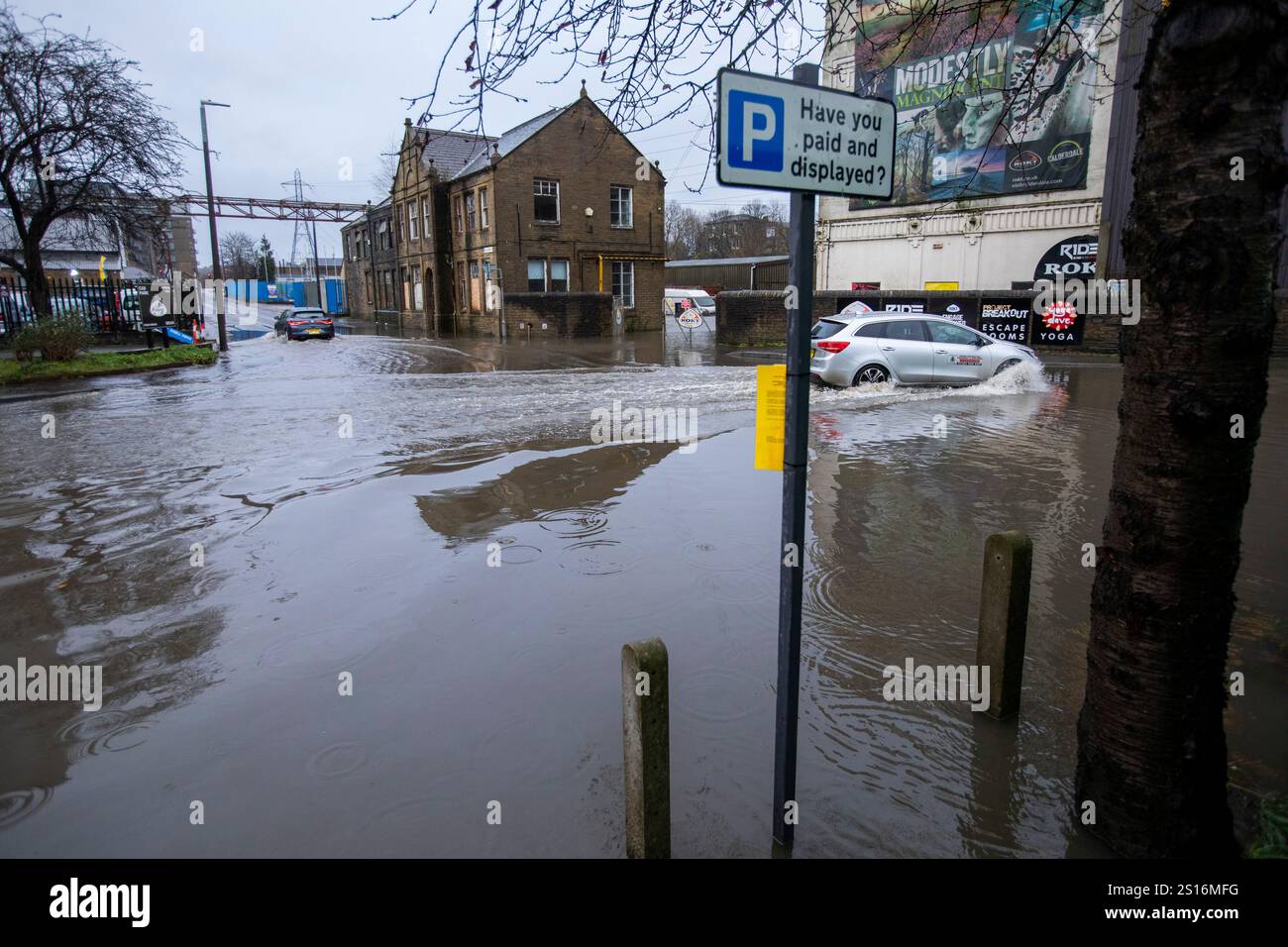 West Yorkshire, UK. 1st January, 2024. UK Weather.Shelf, West Yorkshire ...