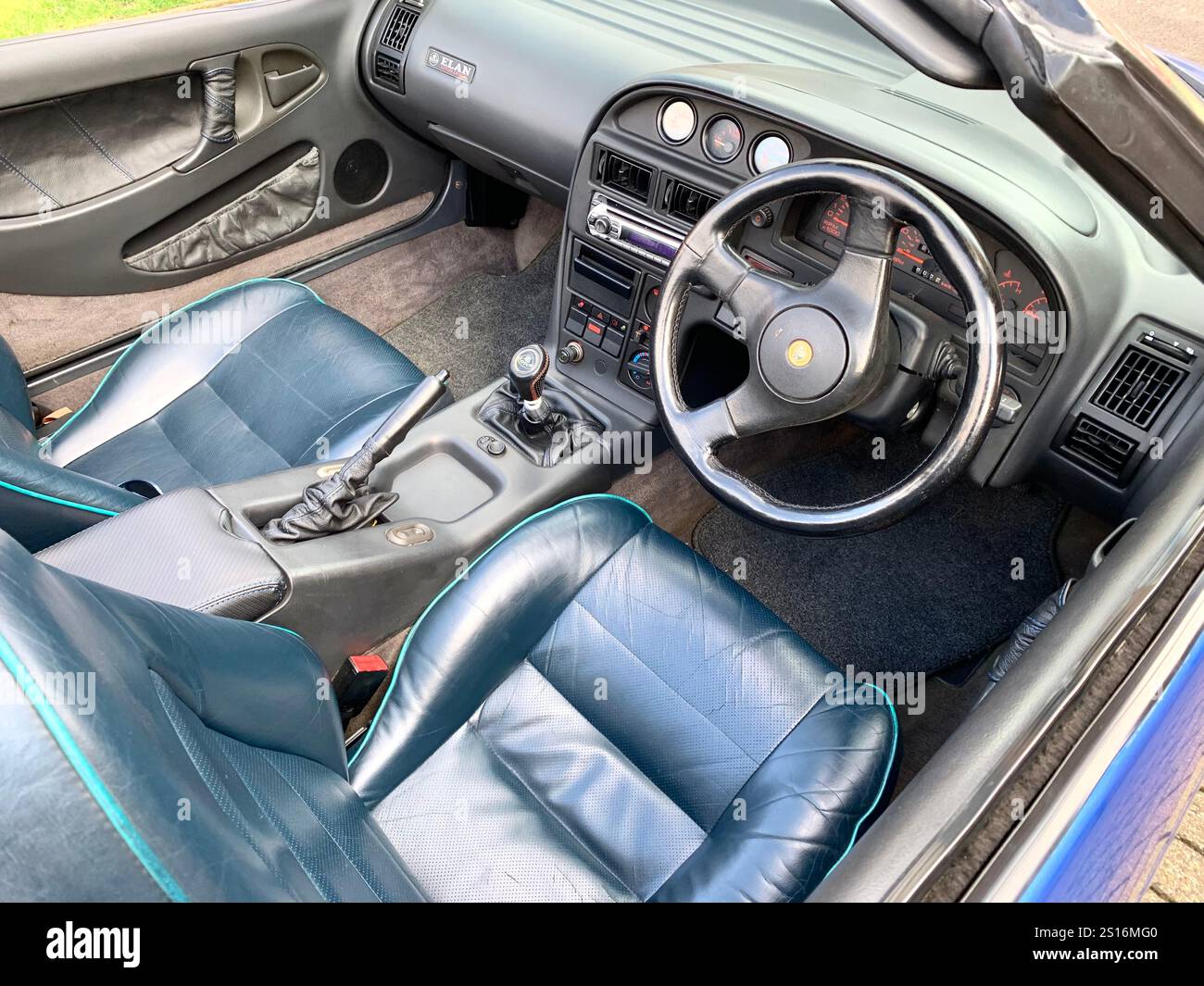 Lotus Elan M100 sports car painted blue Pacific colour British cars old ...