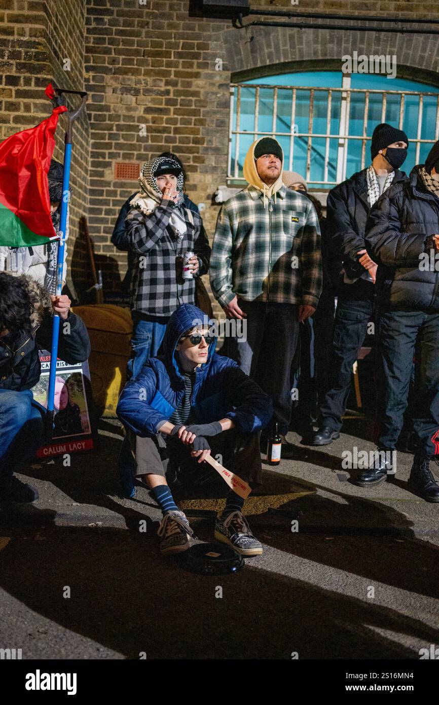 London, England, 31st Dec 2024. Hundreds of Palestine Action protestors ...