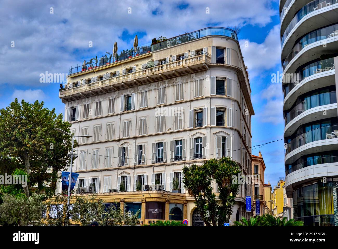 Cannes, France - September 7th 2024 : Focus on a beautiful white ...