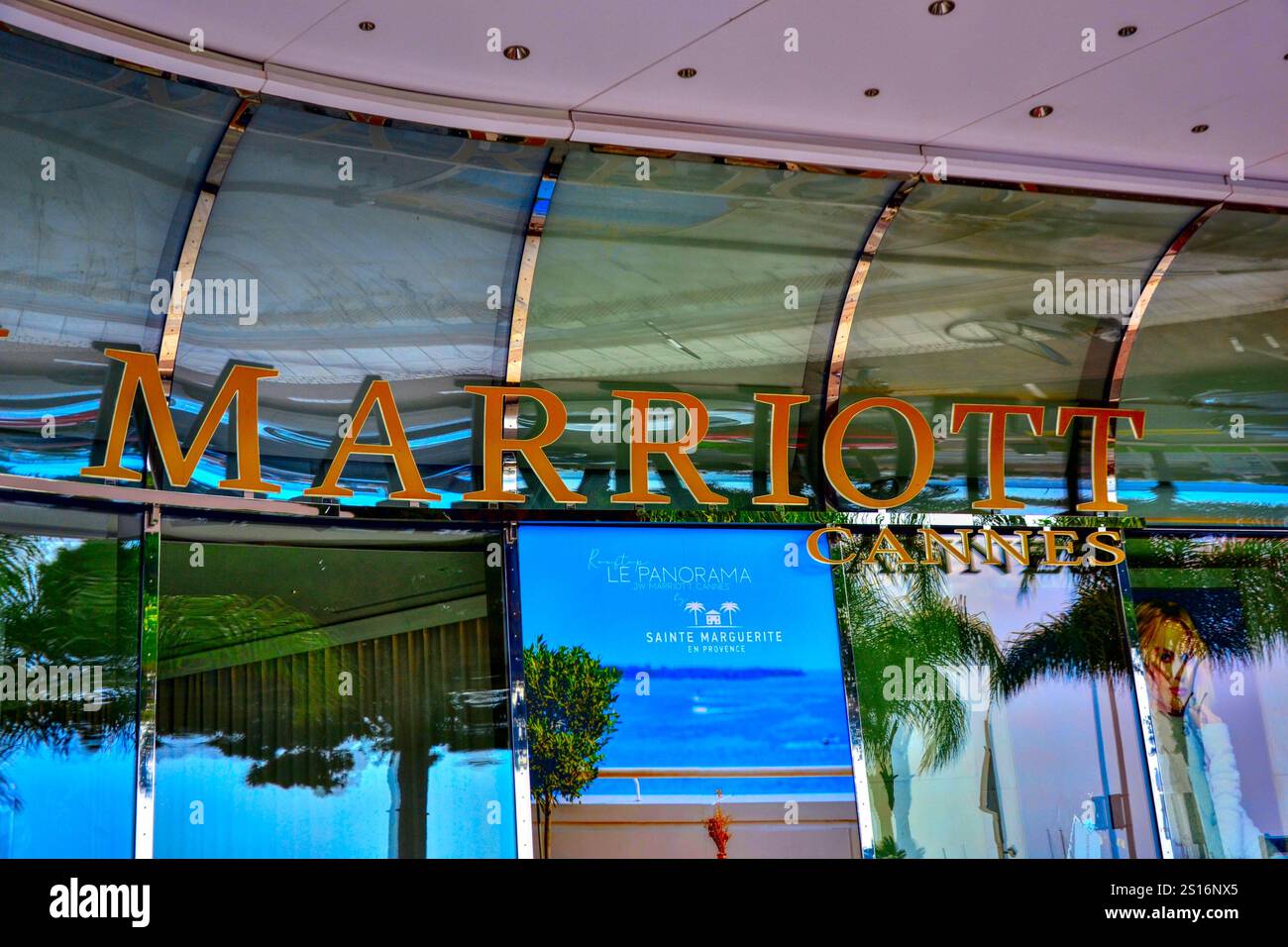 Cannes, France - September 7th 2024 : Focus on the name of a famous ...