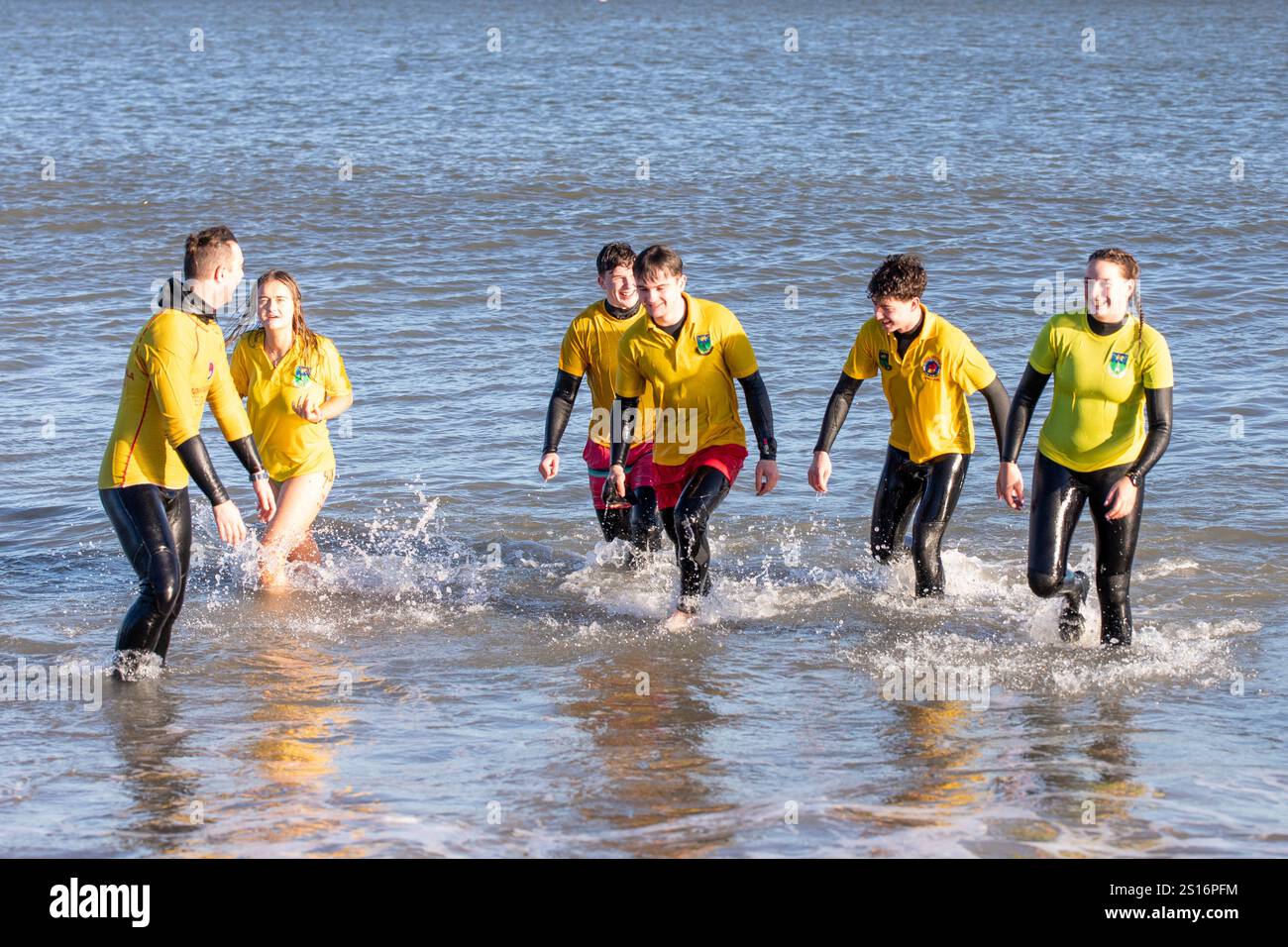 Hundreds of participants took to the cold Irish Sea for the annual Bray ...